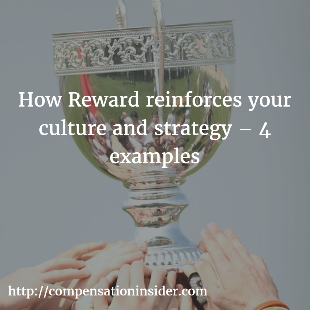 How Reward reinforces your culture and strategy - 4 examples